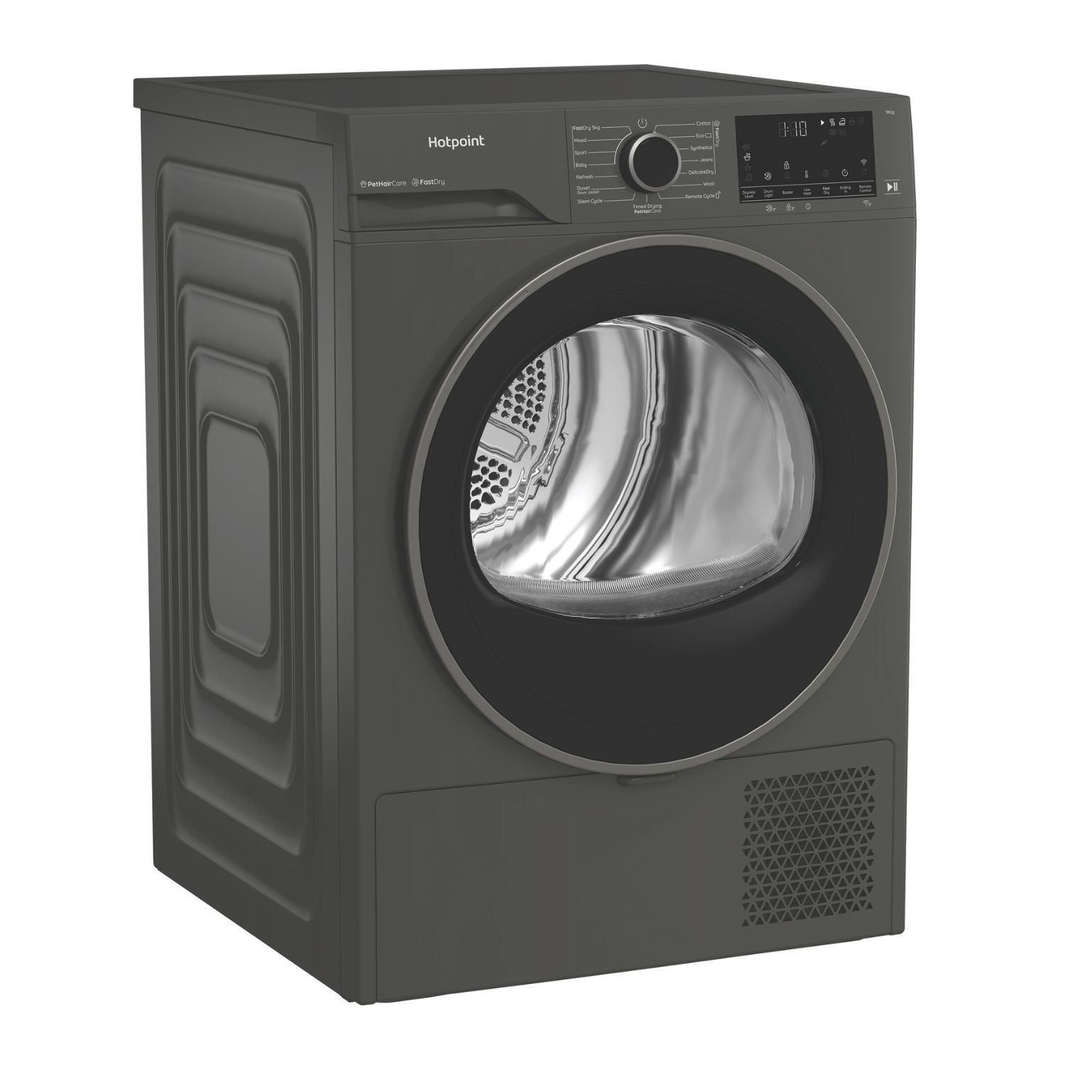 Hotpoint CHD94MGBSUK Freestanding Heat Pump 9kg Tumble Dryer – Graphite ...