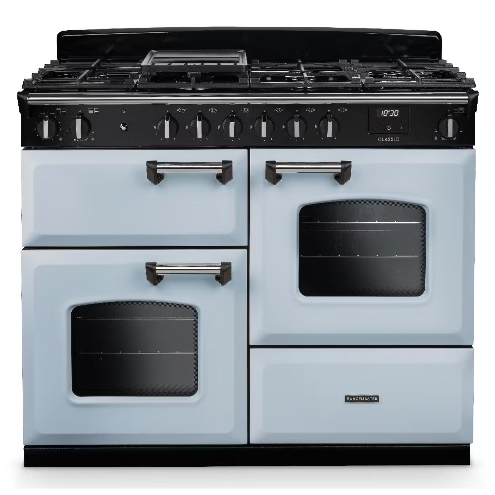 Rangemaster CLO110DFPMSB/CM1 Classic 110cm OC Duel Fuel Range Cooker ...