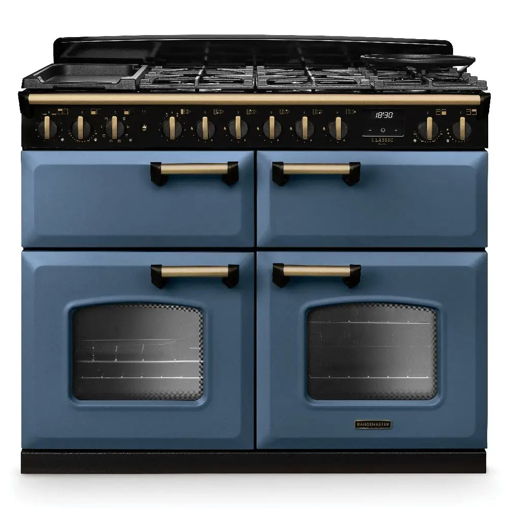 Rangemaster CLDLB110DFPSTB/AB1 Classic Deluxe 110cm Dual Fuel Range ...
