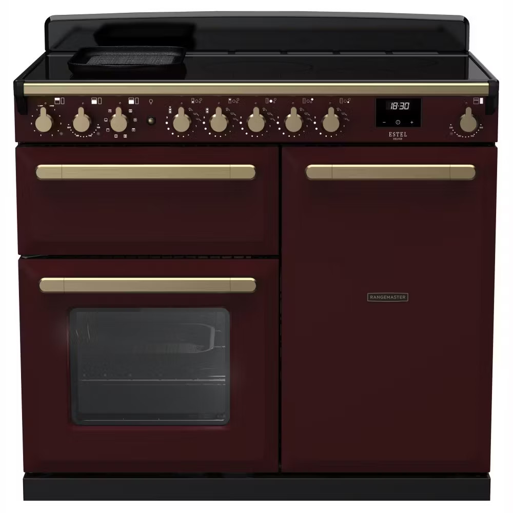 Rangemaster ESDL100EIBOR/AB1 Estel Deluxe 100cm Induction Range Cooker ...