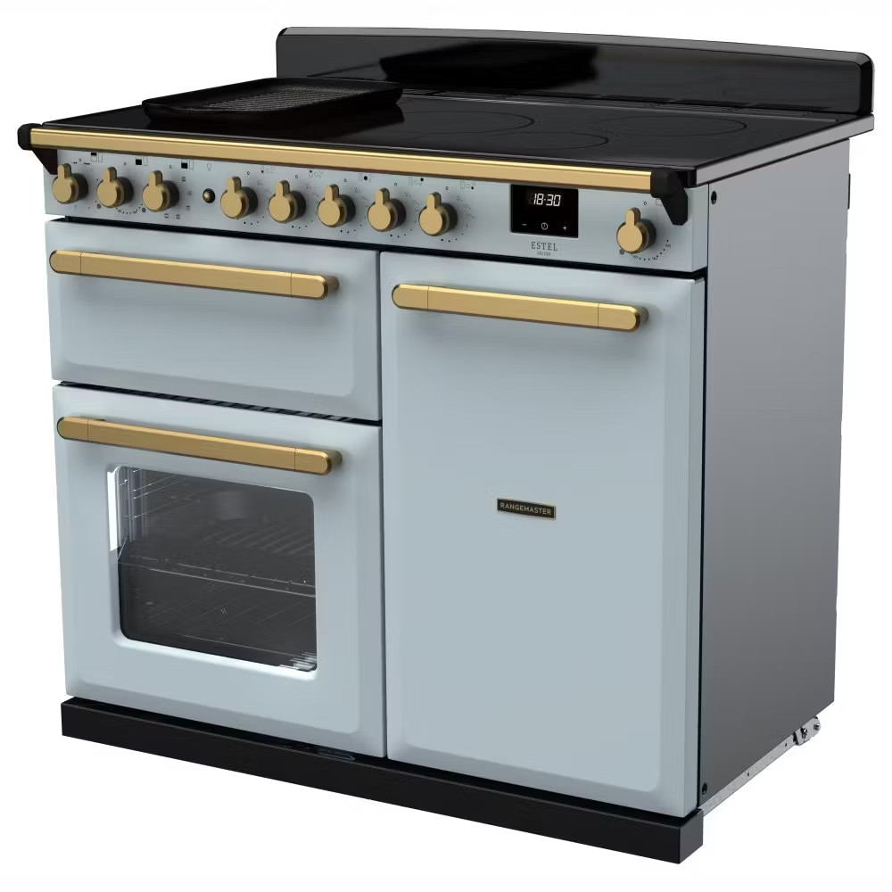 Rangemaster ESDL100EIPMSB/AB1 Estel Deluxe 100cm Induction Range Cooker ...