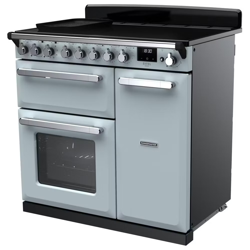 Rangemaster ESDL90EIPMSB/CM1 Estel Deluxe 90cm Induction Range Cooker ...