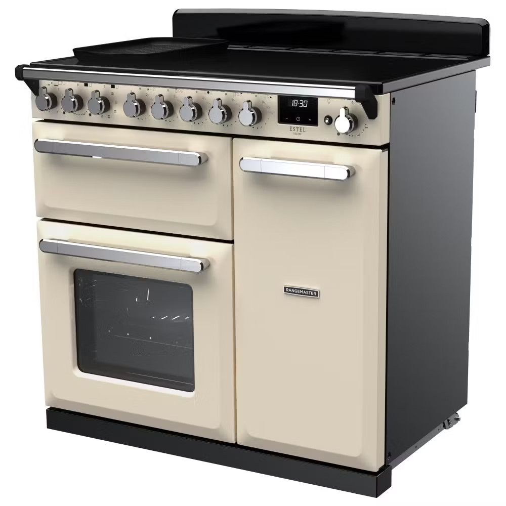 Rangemaster ESDL90EIPPCR/CM1 Estel Deluxe 90cm Induction Range Cooker ...