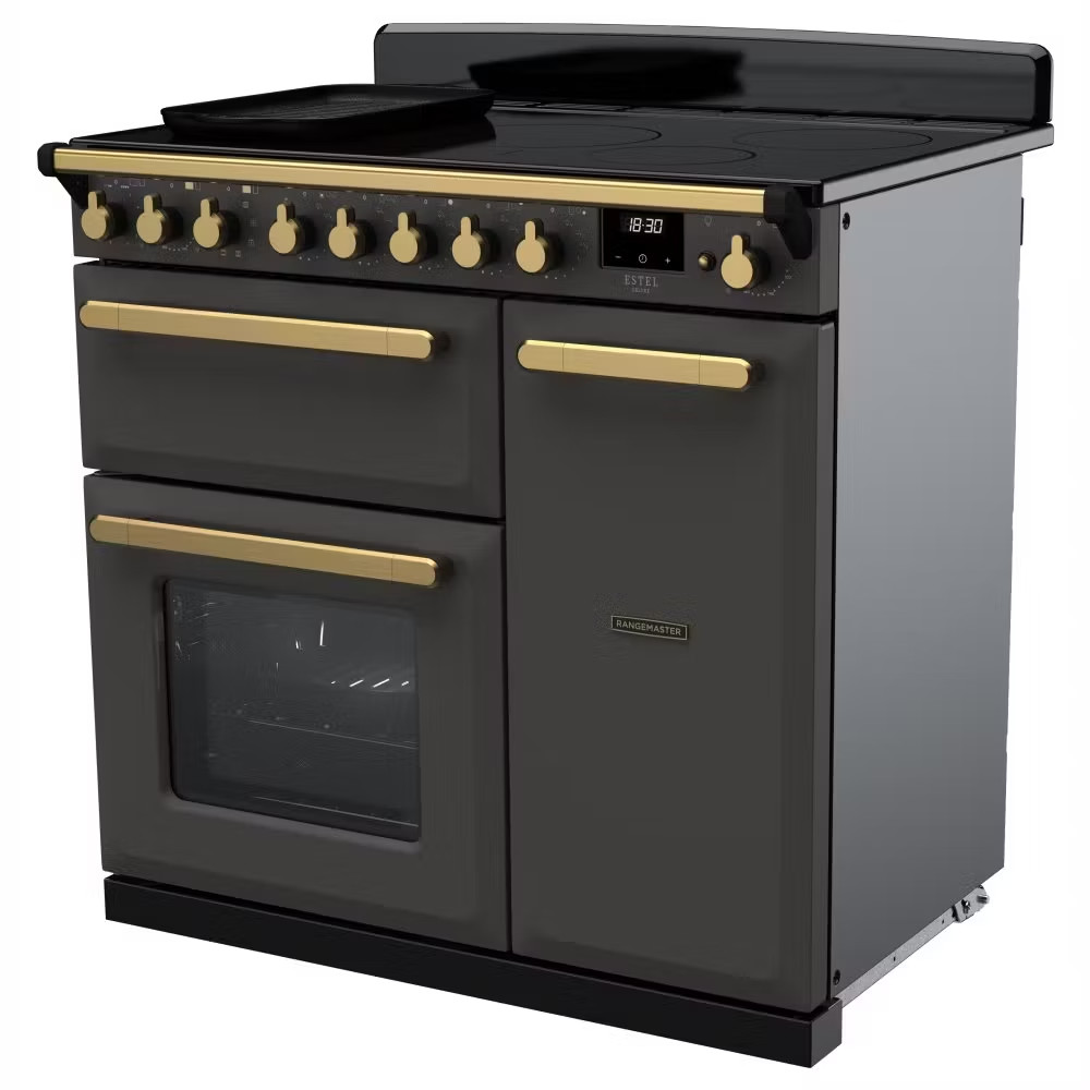 Rangemaster ESDL90EIPSLT/AB1 Estel Deluxe 90cm Induction Range Cooker ...