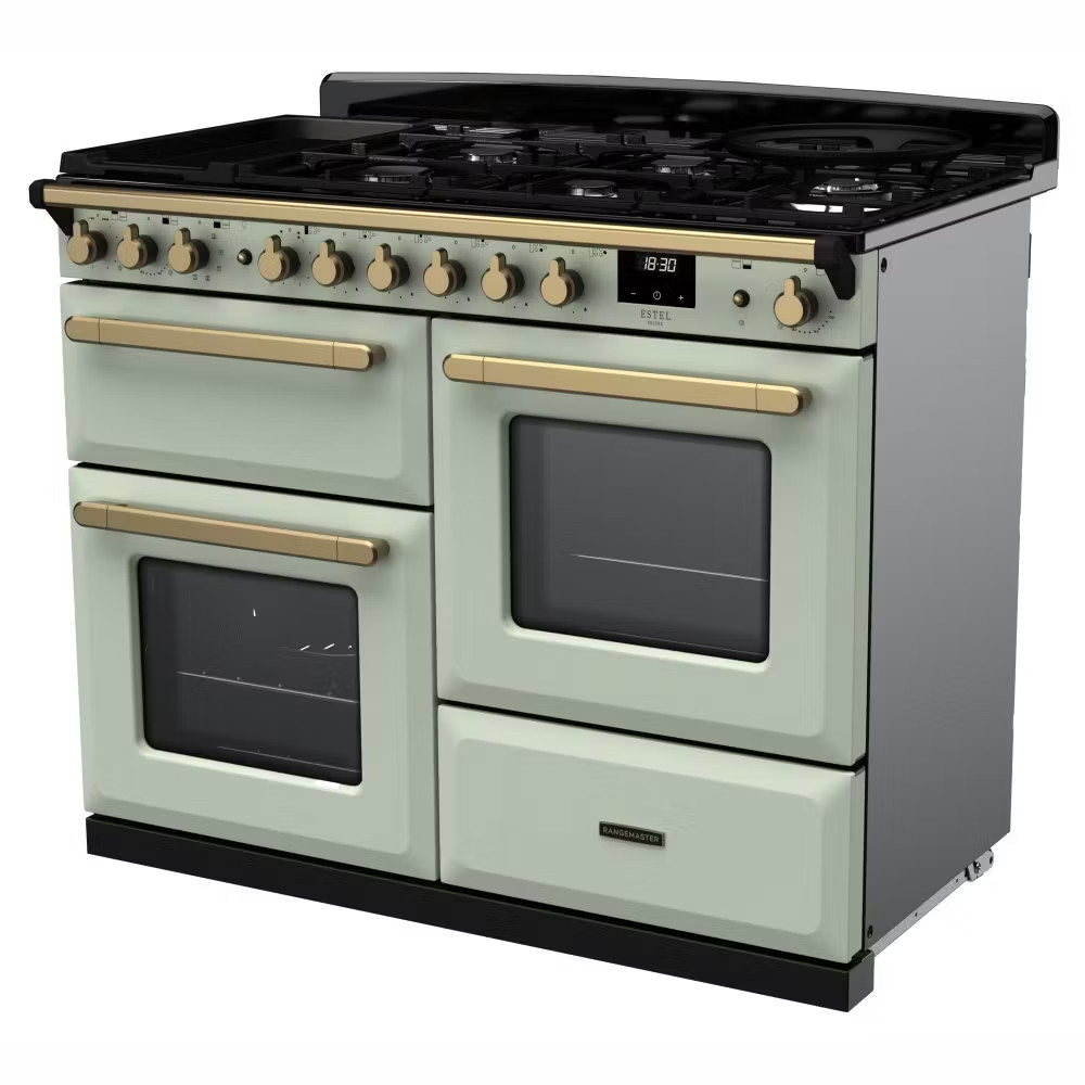Rangemaster ESDLO110DFPMNT/AB1 Estel Deluxe OC 110cm Dual Fuel Range ...