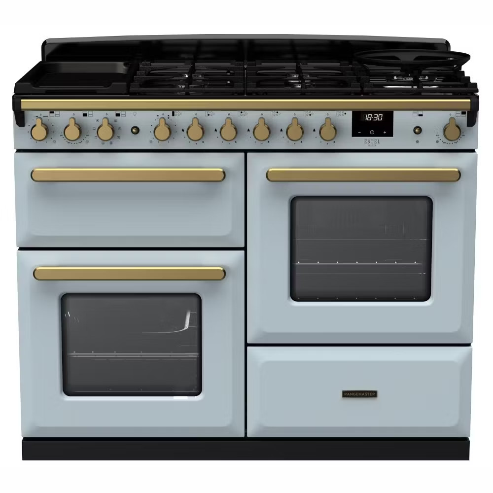 Rangemaster ESDLO110DFPMSB/AB1 Estel Deluxe OC 110cm Dual Fuel Range ...