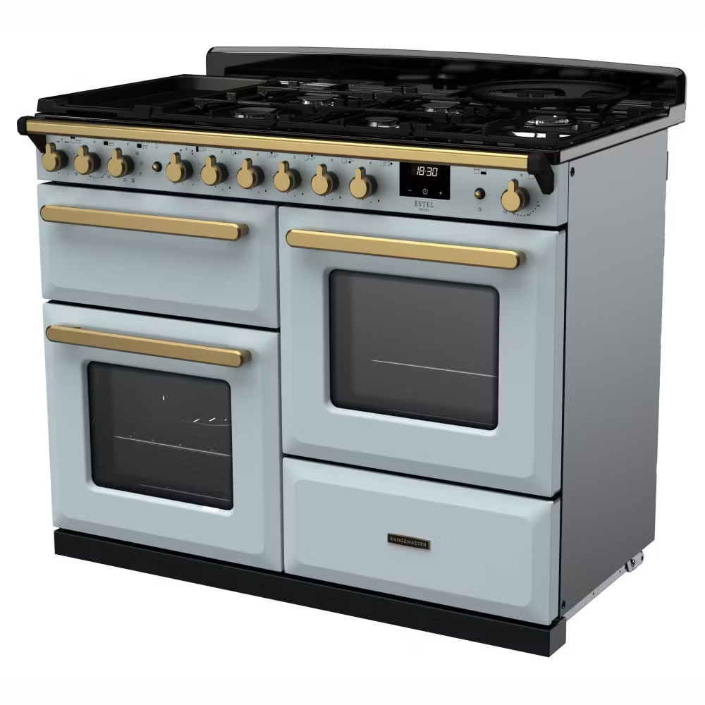 Rangemaster ESDLO110DFPMSB/AB1 Estel Deluxe OC 110cm Dual Fuel Range ...